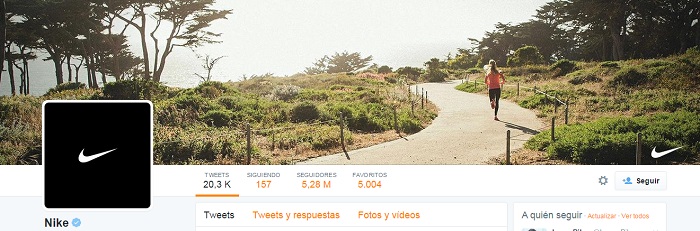 Ejemplo-portada-de-Twitter-de-Nike - Luis Maram